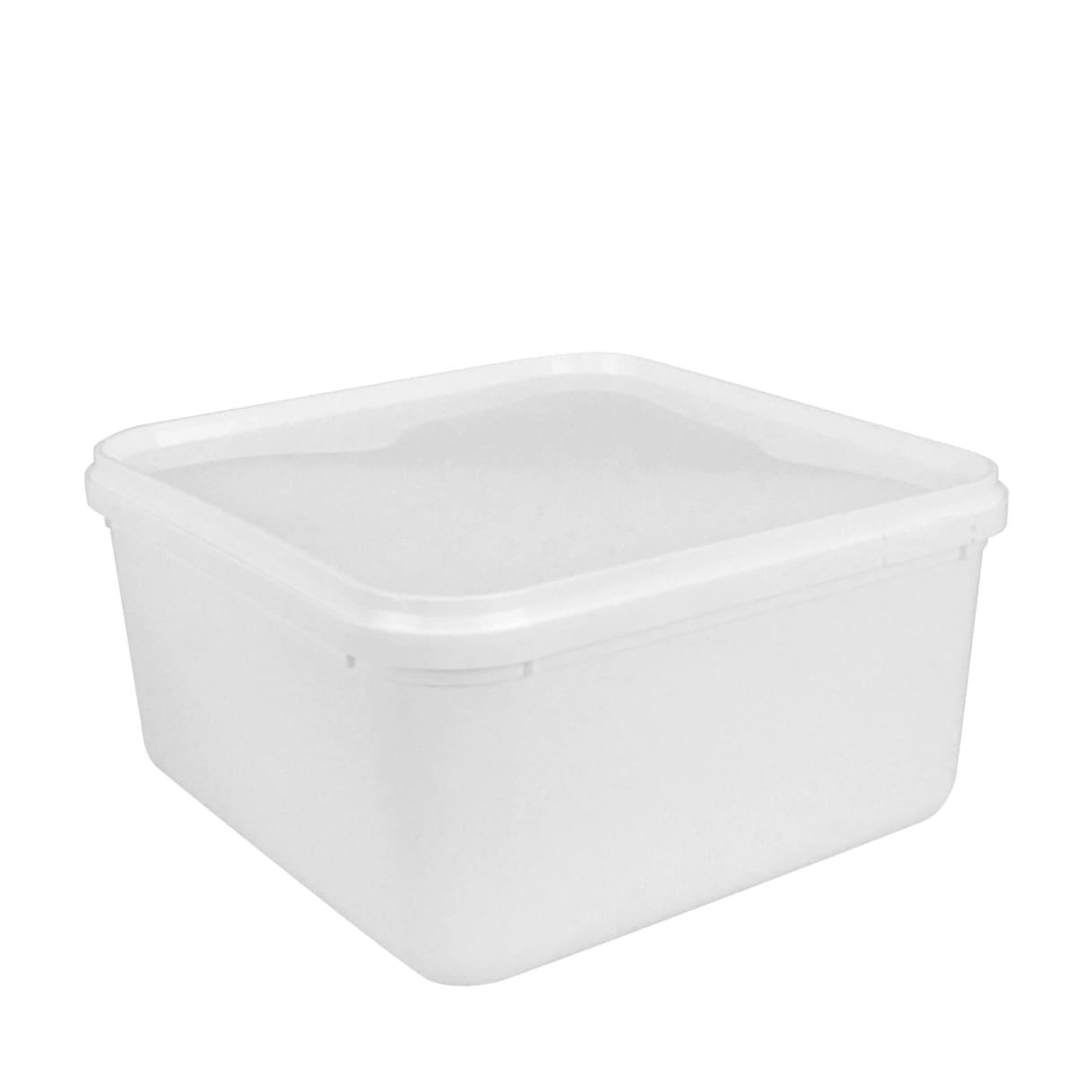 Tub Square 2 Litre White (No Handle) | IFP Group
