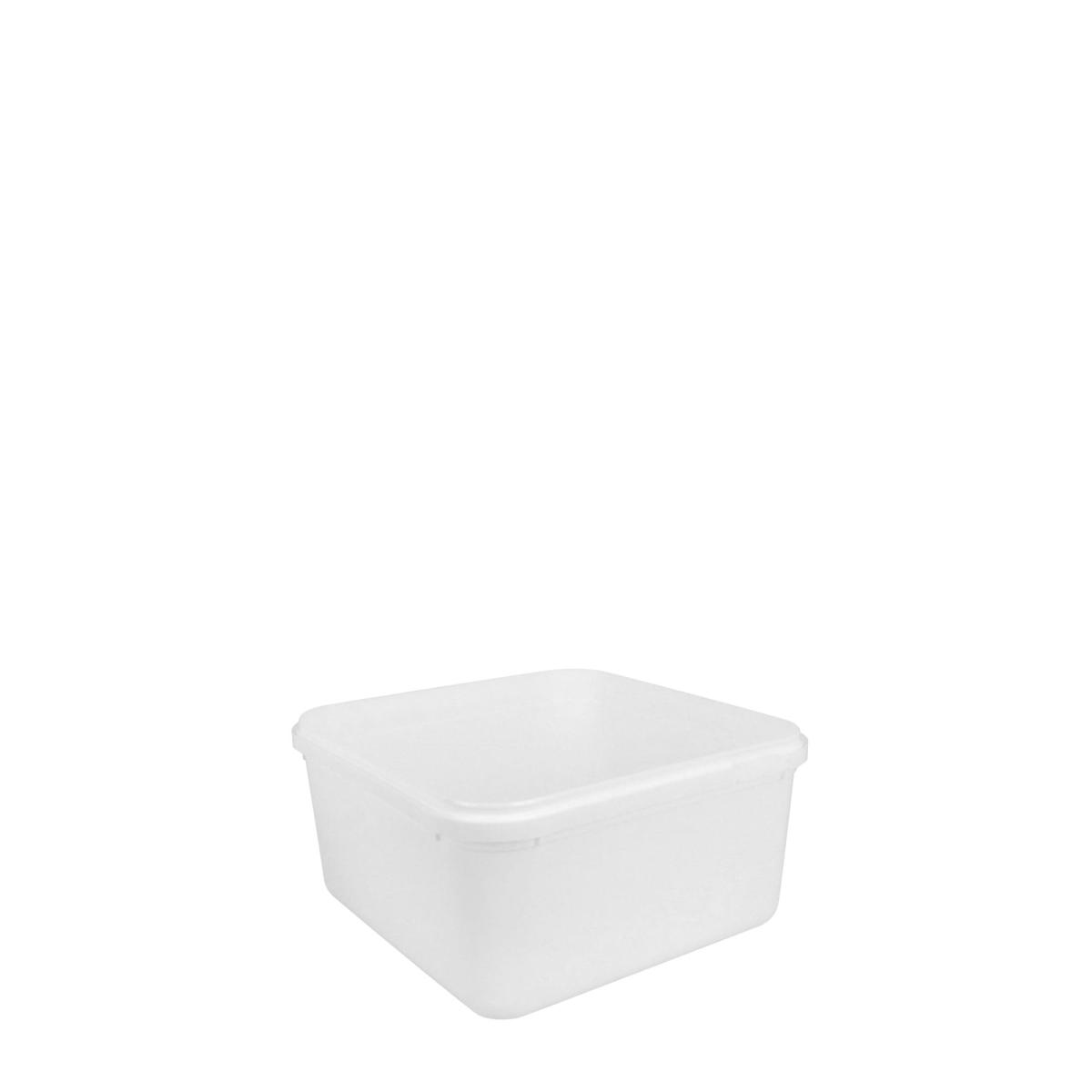 Tub Square 2 Litre White (No Handle) | IFP Group