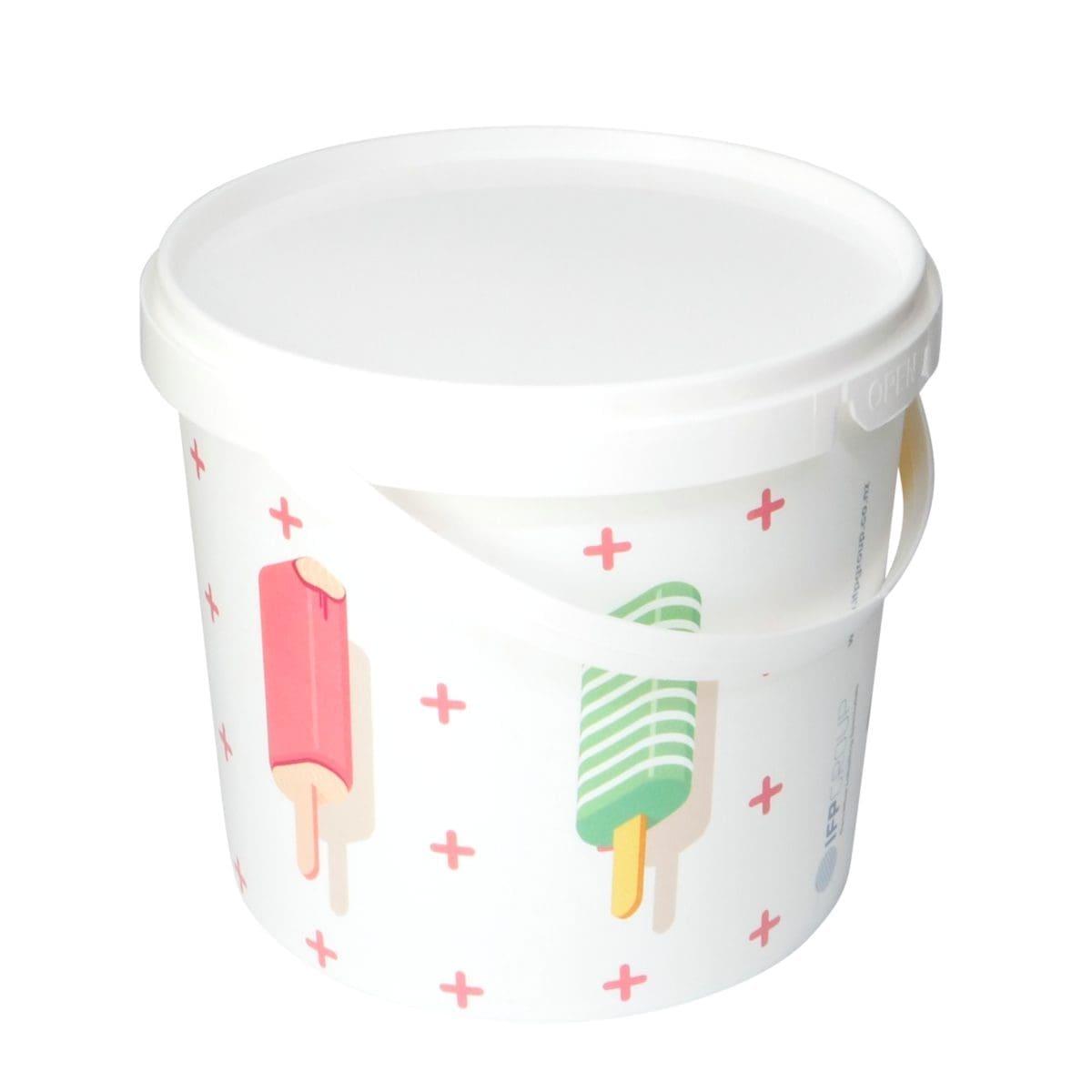 Pail Round 1.1 Litre IML (In Mould Labelled) | IFP Group